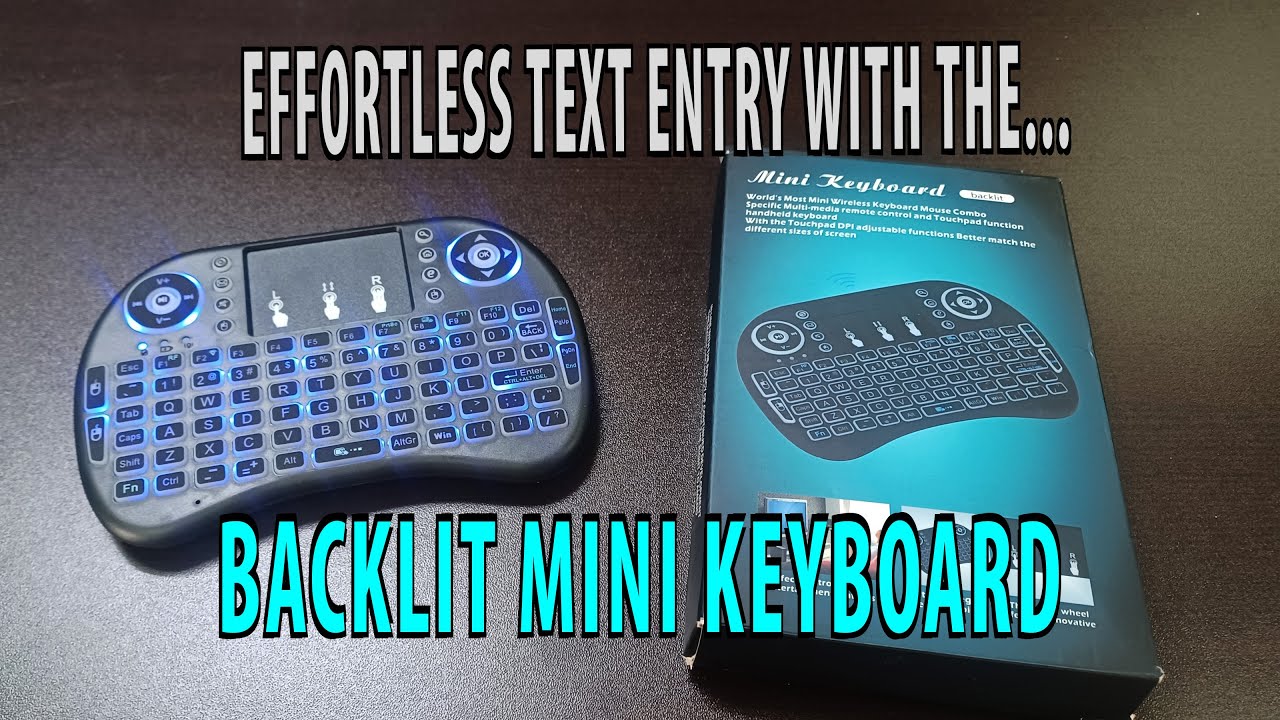 End the struggle with the Backlit Mini Keyboard! - YouTube