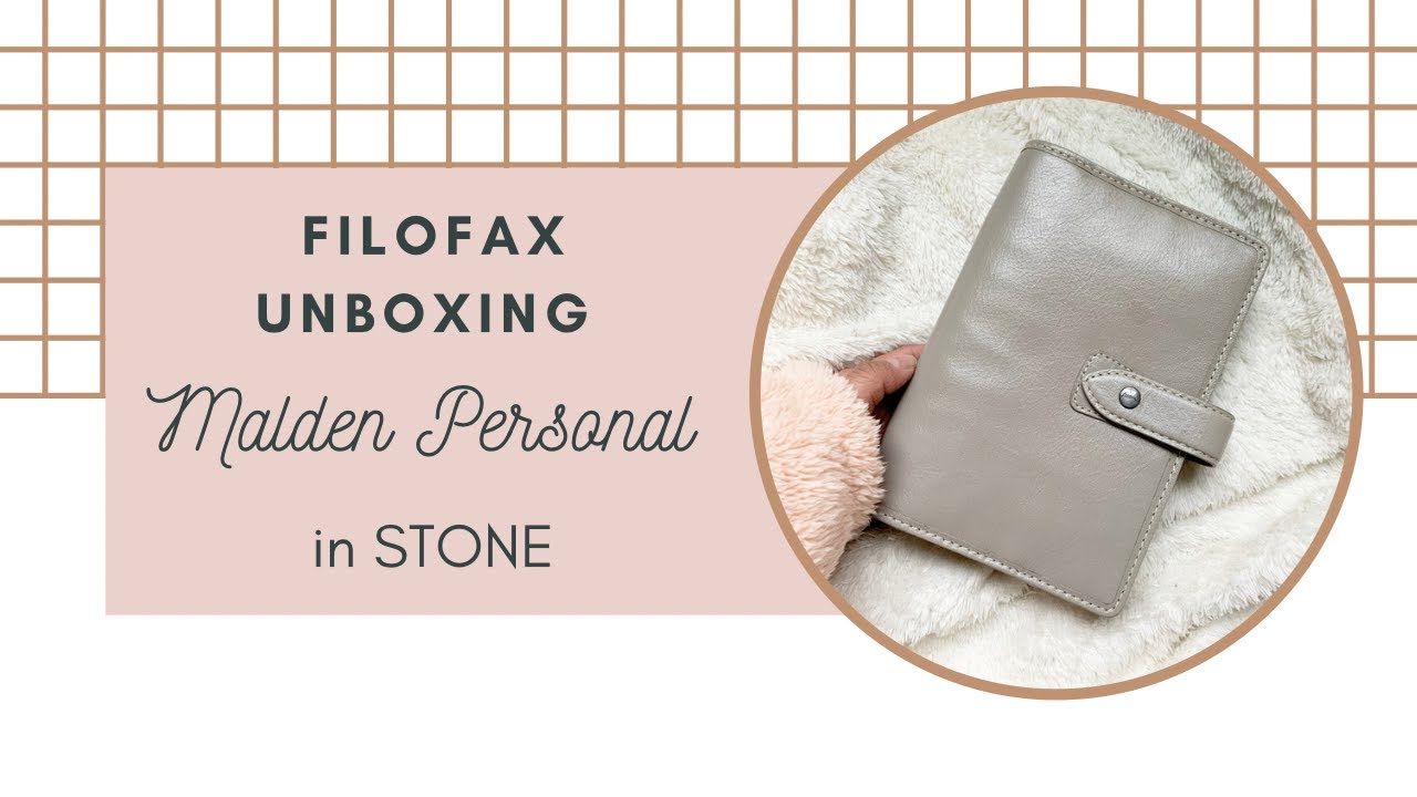 Filofax Unboxing - Personal Rings Malden Stone - YouTube