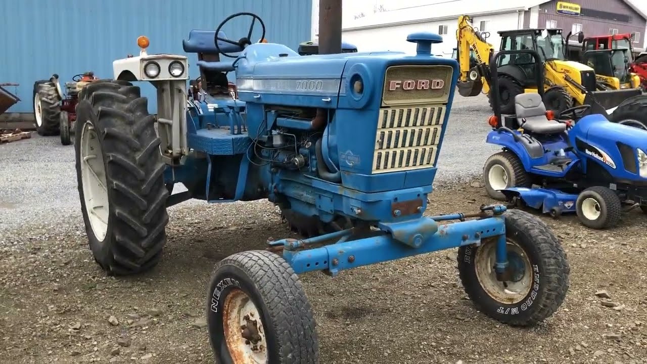 Ford 7000 Model Utility Tractor - 4.2L 4Cyl Diesel Engine - 89 HP ...