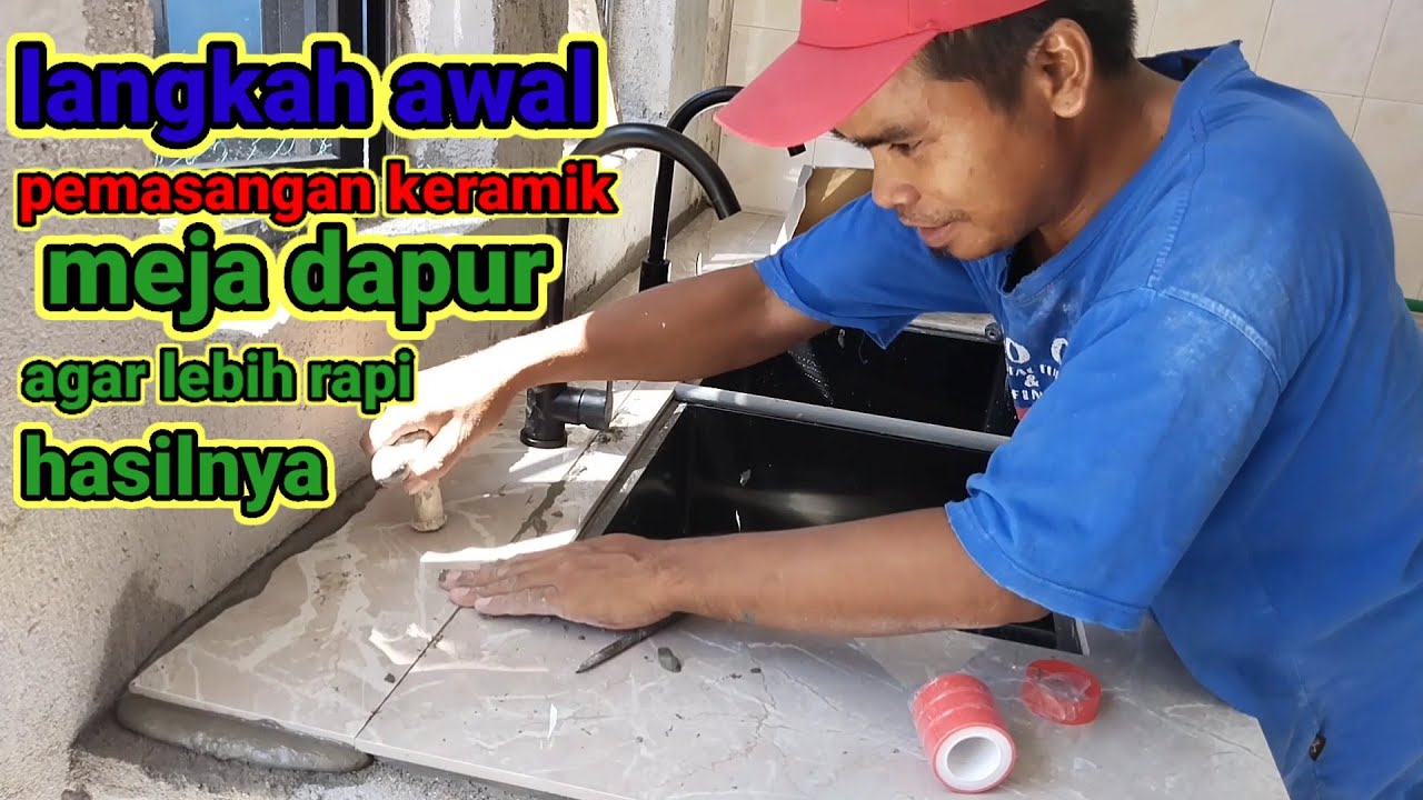 amazing installation of ceramic kitchen table cooking - YouTube