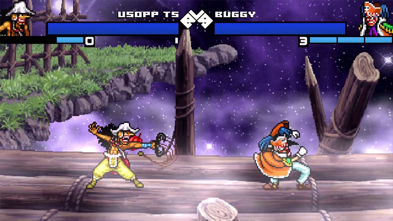Usopp vs Buggy (Mugen Battle)!!! - YouTube