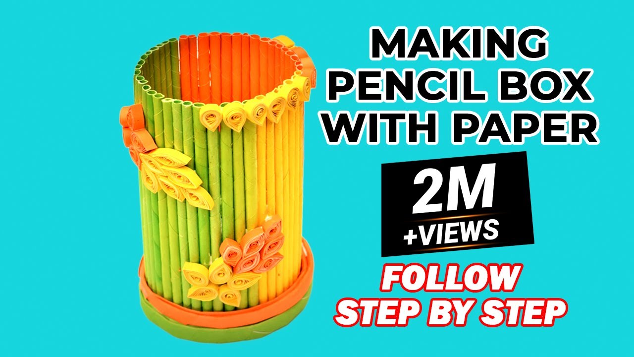 How To Make A Pencil Box With Paper Simple Paper Crafts Paper Pencil How To Make A Pencil Box With Paper Simple Paper Crafts Paper Pencil