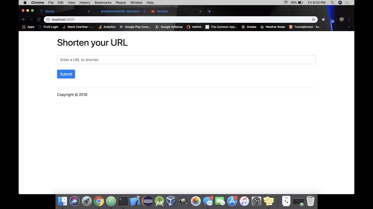 Create A Url Shortener With Nodejs Youtube