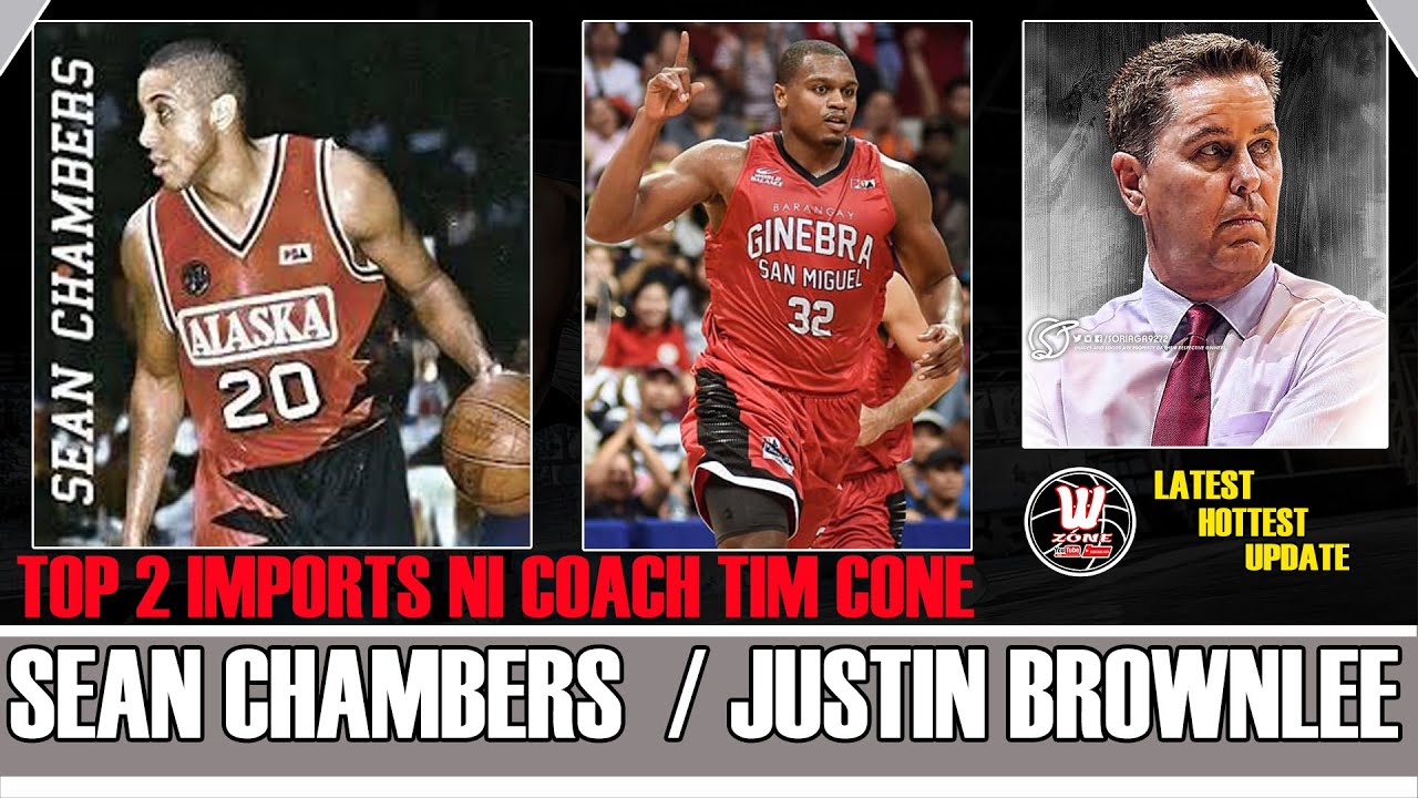 Sean Chambers at Justin Brownlee Top 2 Imports ni Coach Tim Cone - YouTube