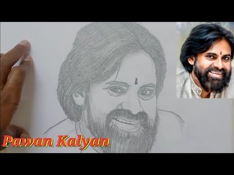 Pawan Kalyan |Janasenani | Power Star Pawan Kalyan drawing | How to ...