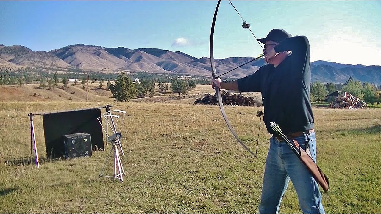 Chrono Test: 45# Bows: Samick Discovery vs Galaxy Black Ridge - YouTube