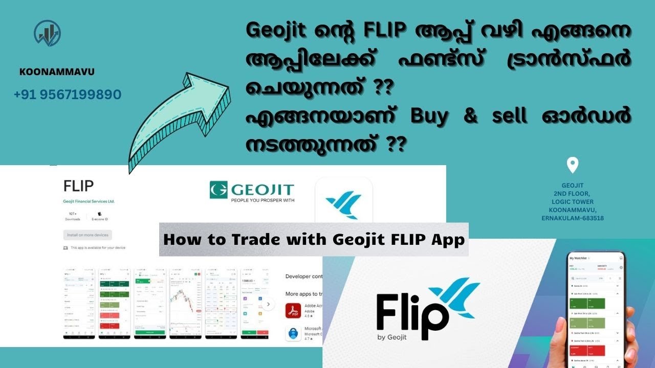 Trading with New Geojit Flip App - YouTube