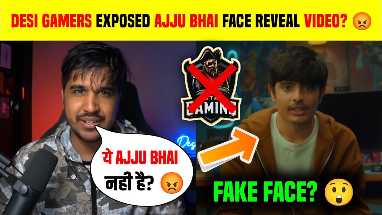 Desi Gamers Reacts On Total Gaming Face Reveal 😱 Exposed Him? 😡 | Ajju ...
