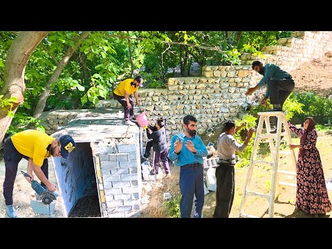 Amir Helps Teefta Family Control Their Beehives 🐝 | Farm Construction Continues & Dariush Sings