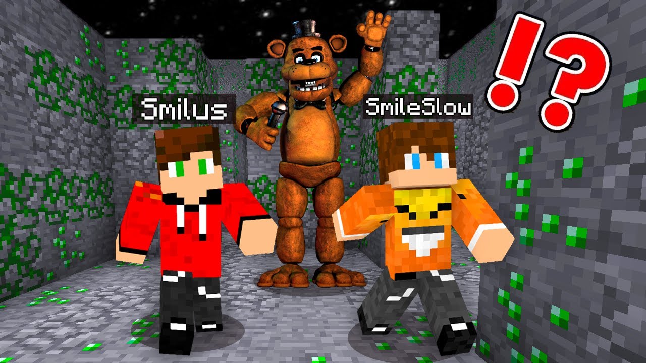 UCIEKAM z SmileSlow PRZED OLBRZYMEM FREDDY z FNAF w Minecraft - YouTube