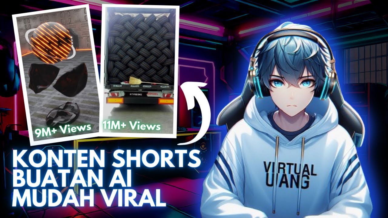 90 Jt Views! Cara Buat Konten Shorts Viral Pakai AI (Ide Konten YouTube ...