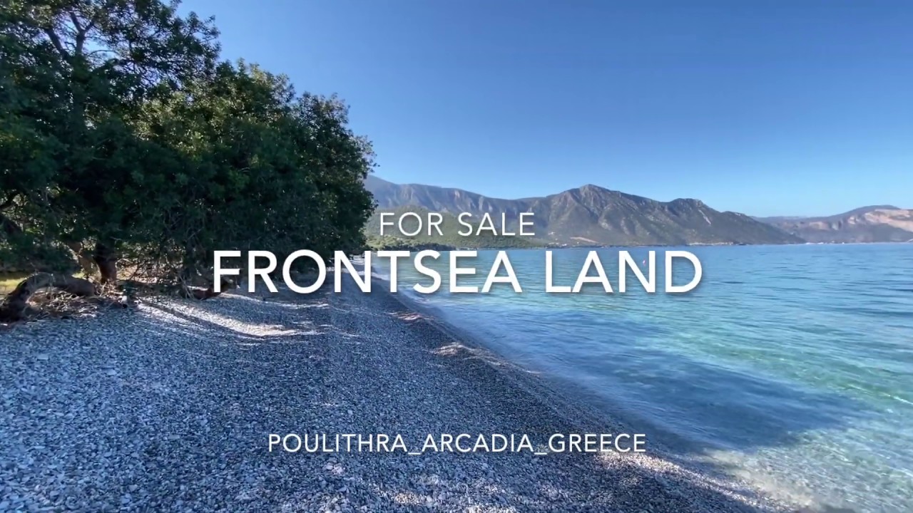 ForSale Seafront Land | Poulithra Arcadia Greece - YouTube