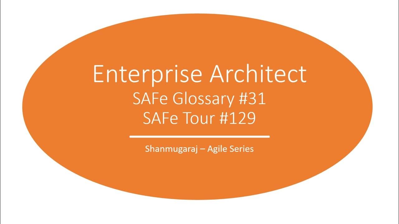 Enterprise Architect | SAFe 6.0 - YouTube