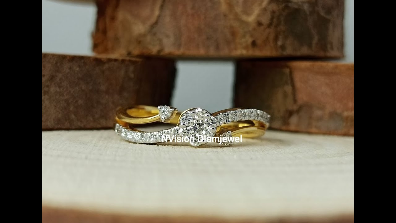 Natural Diamond Millennial Light Weight Ring - YouTube