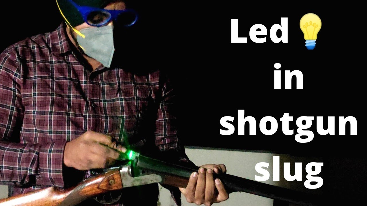 custom shotgun slug. led in 12 bore shotgun cartridge. electric tracer ...