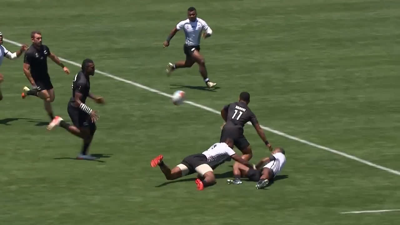 Joe Ravouvou scores amazing try at Rugby World Cup Sevens - YouTube