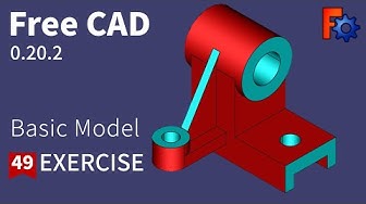 FreeCAD Tutorial for beginners,basic model exercise-73，Model-Mania-2015-Phase-1 - YouTube