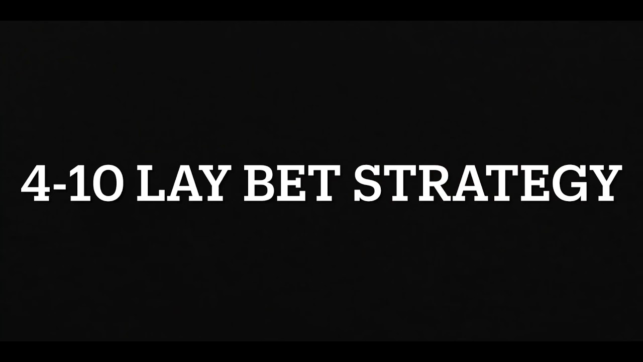 4:10 Lay Bet System - YouTube