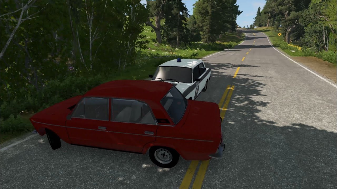 BeamNG.Drive Car Chase With Camera Markers - YouTube