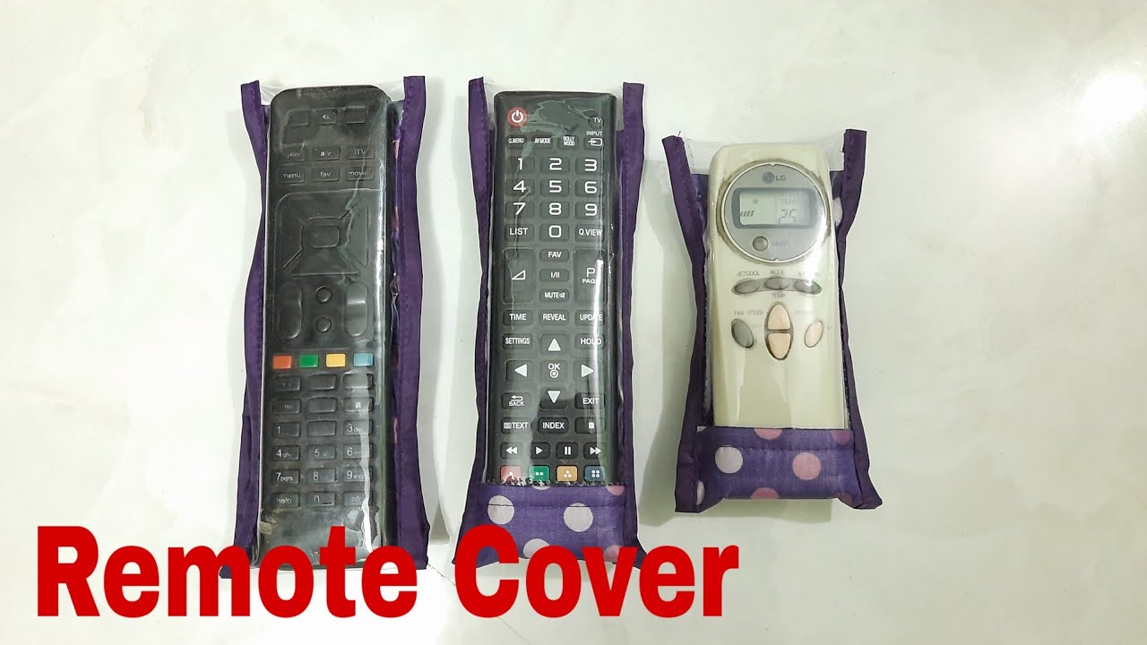 DIY: Remote Cover For TV Or AC, Very Easy Way Tutorial By Anamika ...
