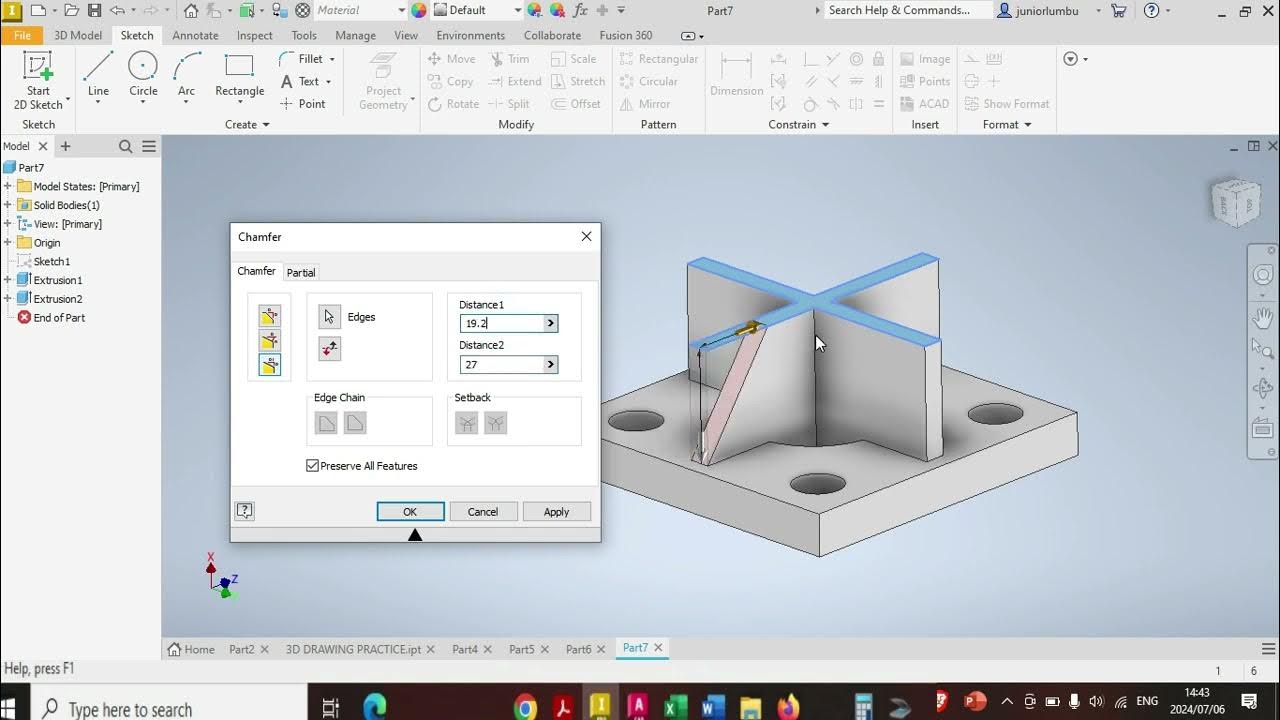 AUTODESK INVENTOR DRAWING EXERCISE: USING CAD TO CREATE FUN OBJECT (UNISA CAD161S ASSIGMENT ...