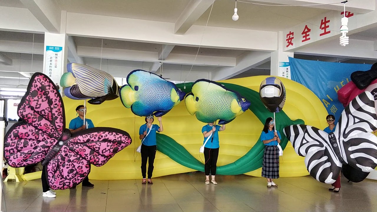 New brand walking parade decoration inflatable fish sea animal costume ...