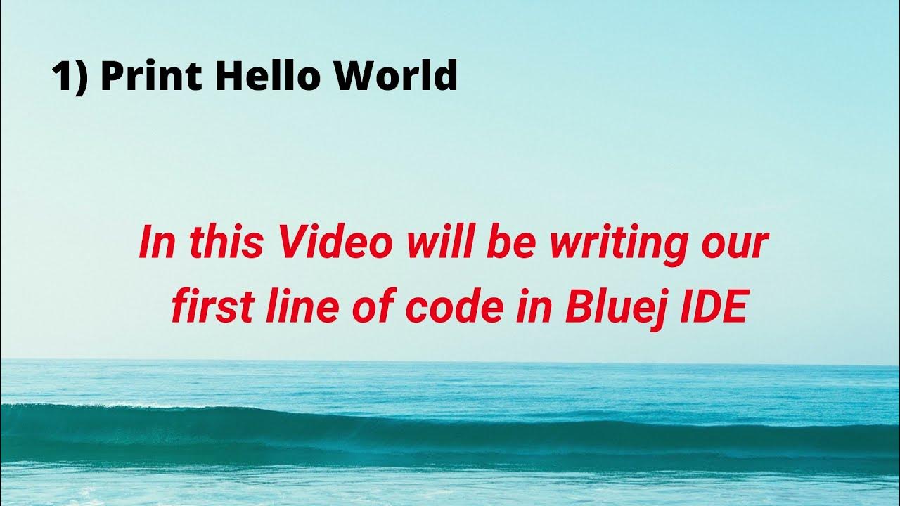 Java Basic Program #1 - YouTube