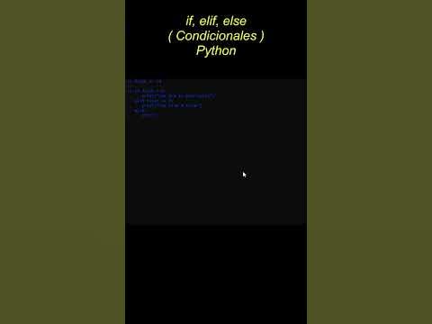 Understanding Python's 'if', 'elif', 'else': Decision Making Unveiled! - YouTube