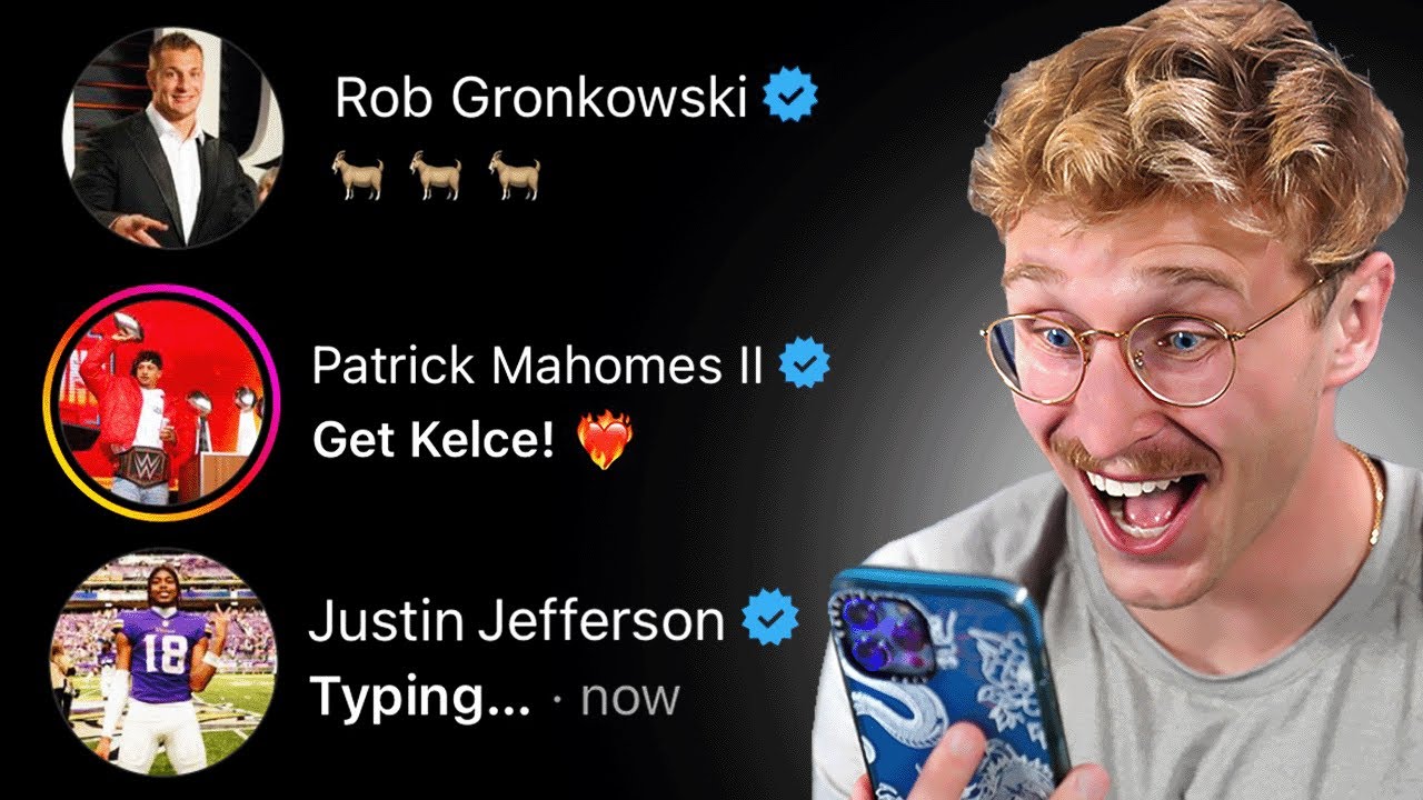 I DM’ed 100 NFL Players To Build My Team! - YouTube