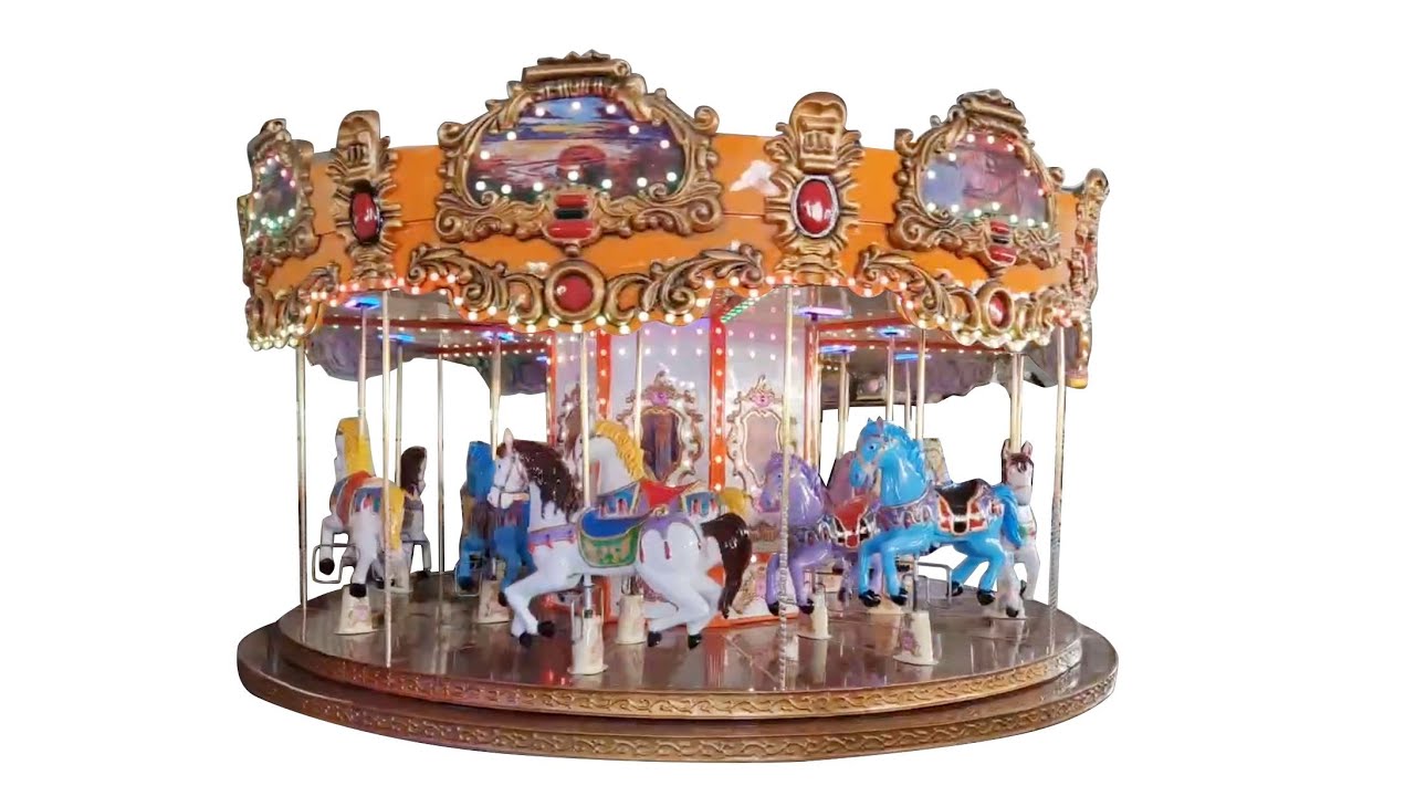 Ifun Park High Quality Fiberglass Luxury Palace carousel 16 seats - YouTube