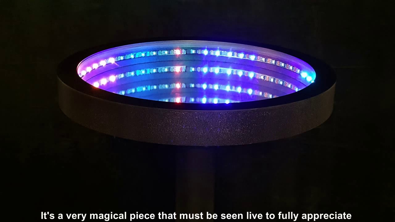 Light Energy Portal Infinity Mirror™ Table - YouTube