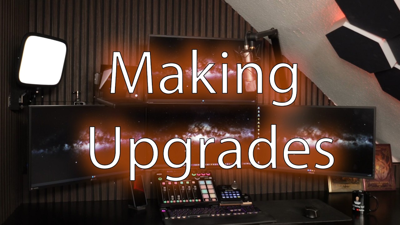 New Acoustic Panels And a New 4 Monitor Setup - YouTube