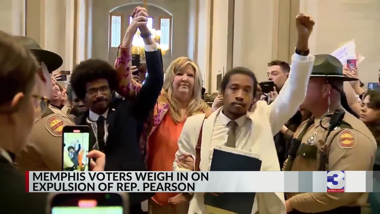 Memphis voters weigh in on expulsion of Rep. Pearson - YouTube
