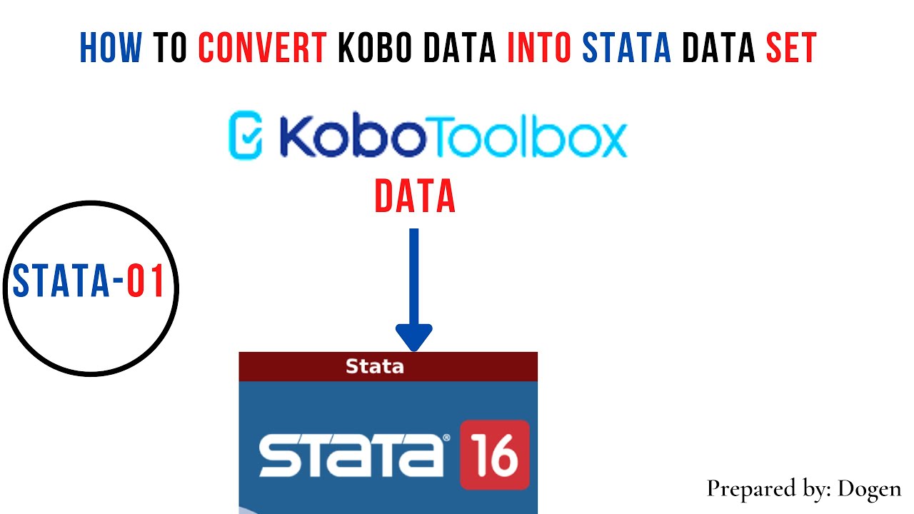 How to convert Kobo raw data into STATA data format #Kobotollbox #STATA ...