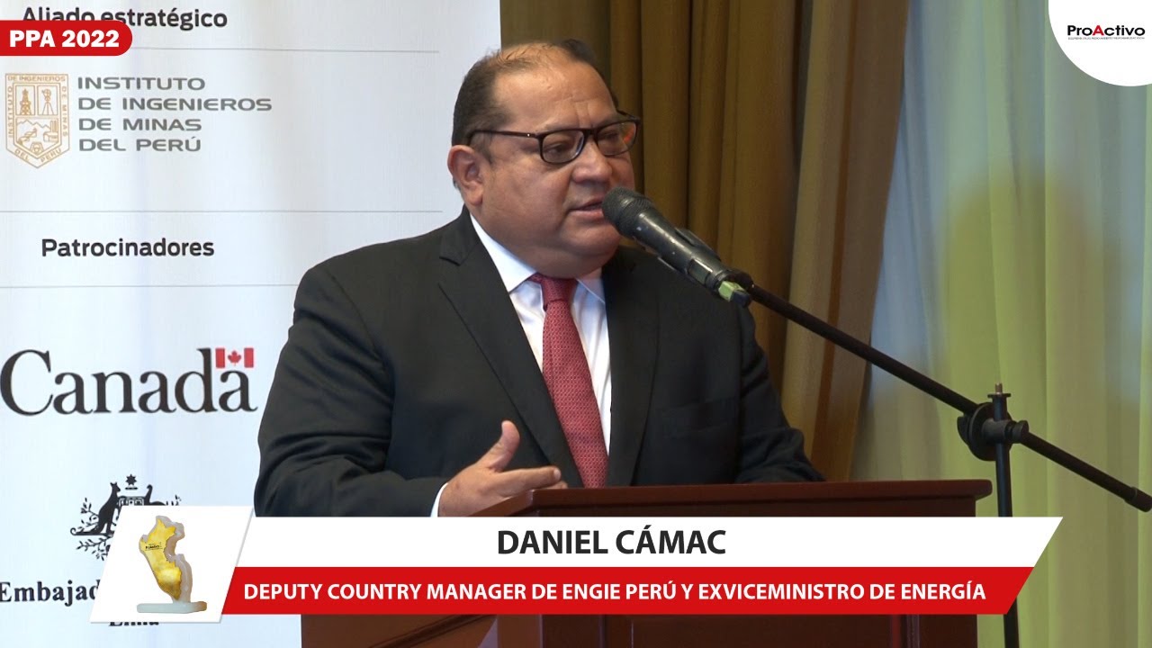 Daniel Cámac, deputy country manager de Engie Perú en gala de ...