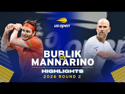 Alexander Bublik vs. Adrian Mannarino Highlights | 2026 US Open Round 2