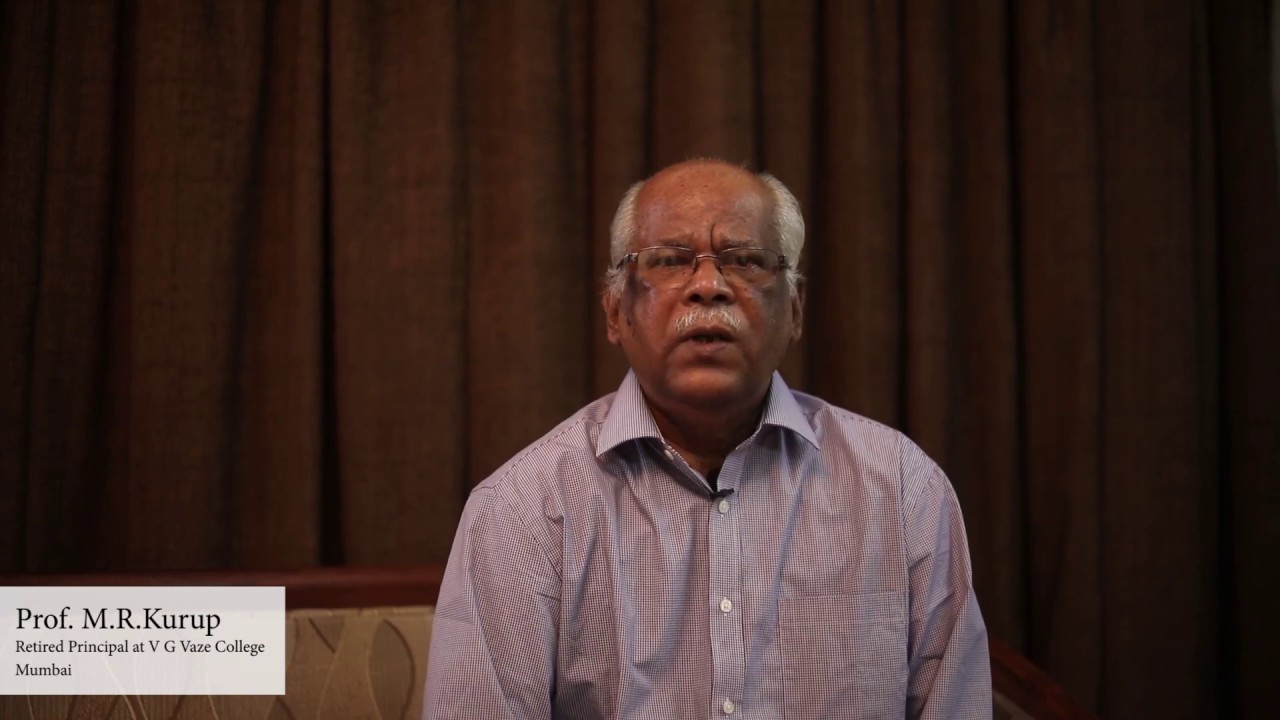 Dr. M R Kurup - Academisthan Testimonial - YouTube