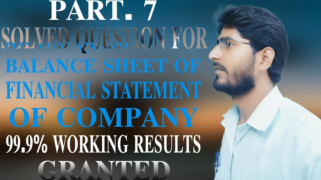Balance Sheet Of Company Solved Questions No 1 2 3 7 SBPD BOOK balance-sheet-of-company-solved-questions-no-1-2-3-7-sbpd-book