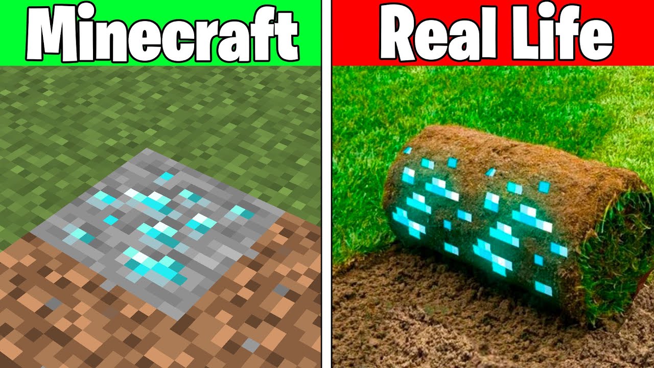 Realistic Minecraft | Real Life vs Minecraft | Realistic Slime, Water ...