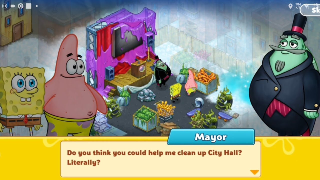 Help Mayor To Clean The City Hall, Yuk Bantu SpongeBob Selesaikan Misi ...