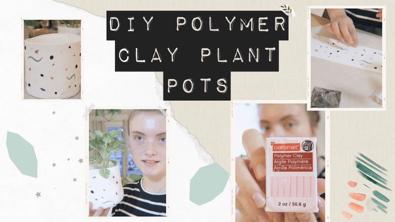 DIY Polymer Clay Plant Pot - YouTube