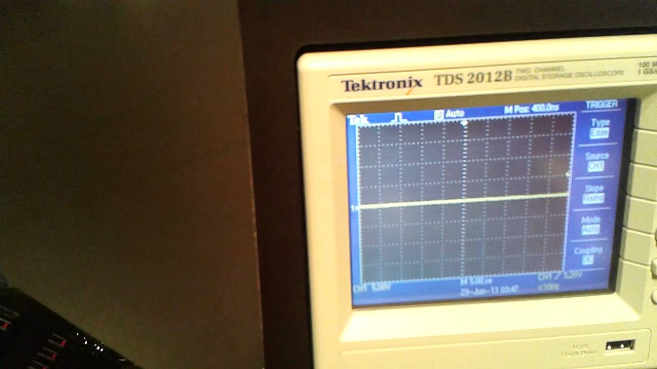 vfd motor shaft arcing oscilloscope - YouTube