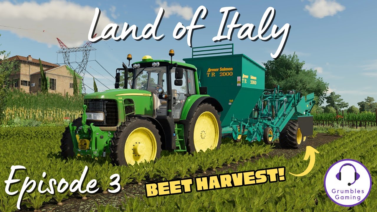 HARVESTING BEETS FOR THE PIGS | Land of Italy | FS 22 | Episode 3 - YouTube