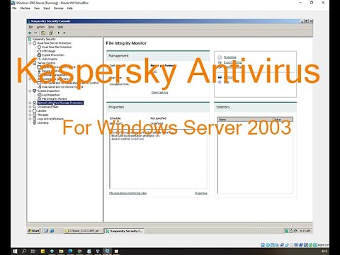 ติดตั้งแอนตี้ไวรัส Windows Server 2003 วินโดว์เก่าๆก็ใช้ ด้วย Kaspersky ...