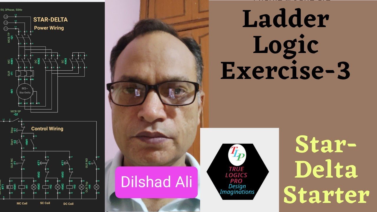 Ladder Logic Exercise-3(Star-Delta starter) - YouTube