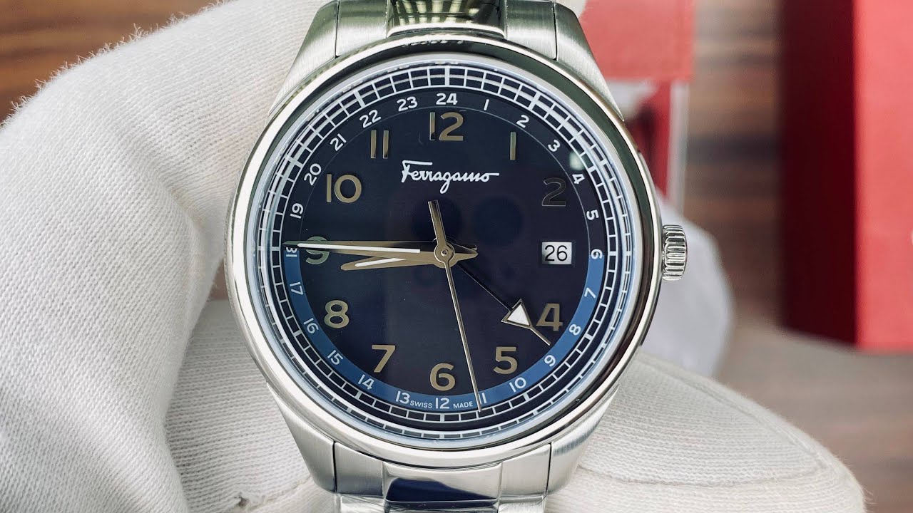 Xship.vn: Ferragamo Men Timeless 40mm Quartz Watch SFMU00322 - YouTube