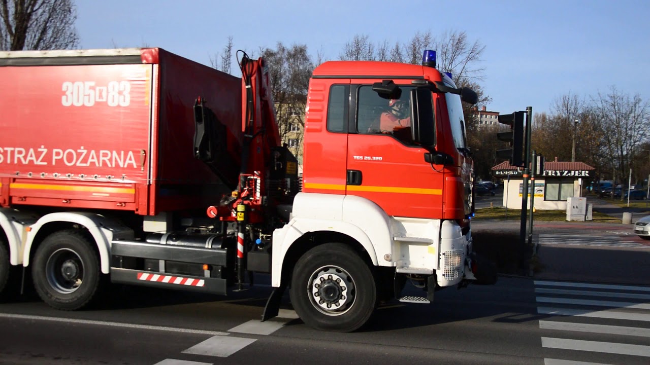 Alarmowo 305[K]83 SCKw MAN TGS JRG 5 Kraków. - YouTube