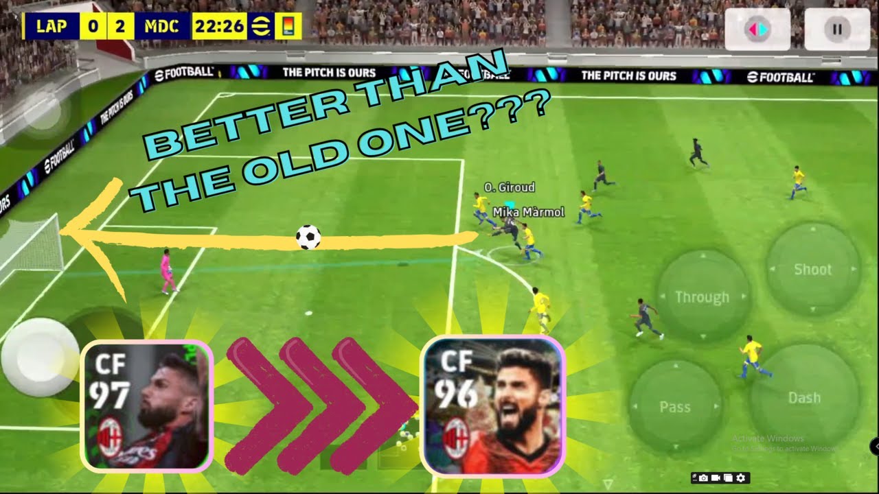 The 96 Rated Giroud Is Better Than The 97 Rated Giroud. #efootball2024 ...