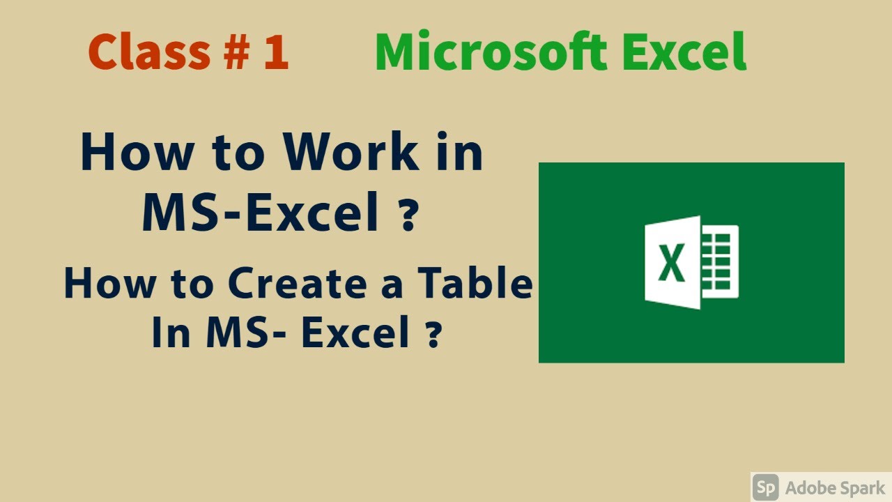 How to work in Ms-Excel ? || Intoduction of Microsft Excel || How to ...