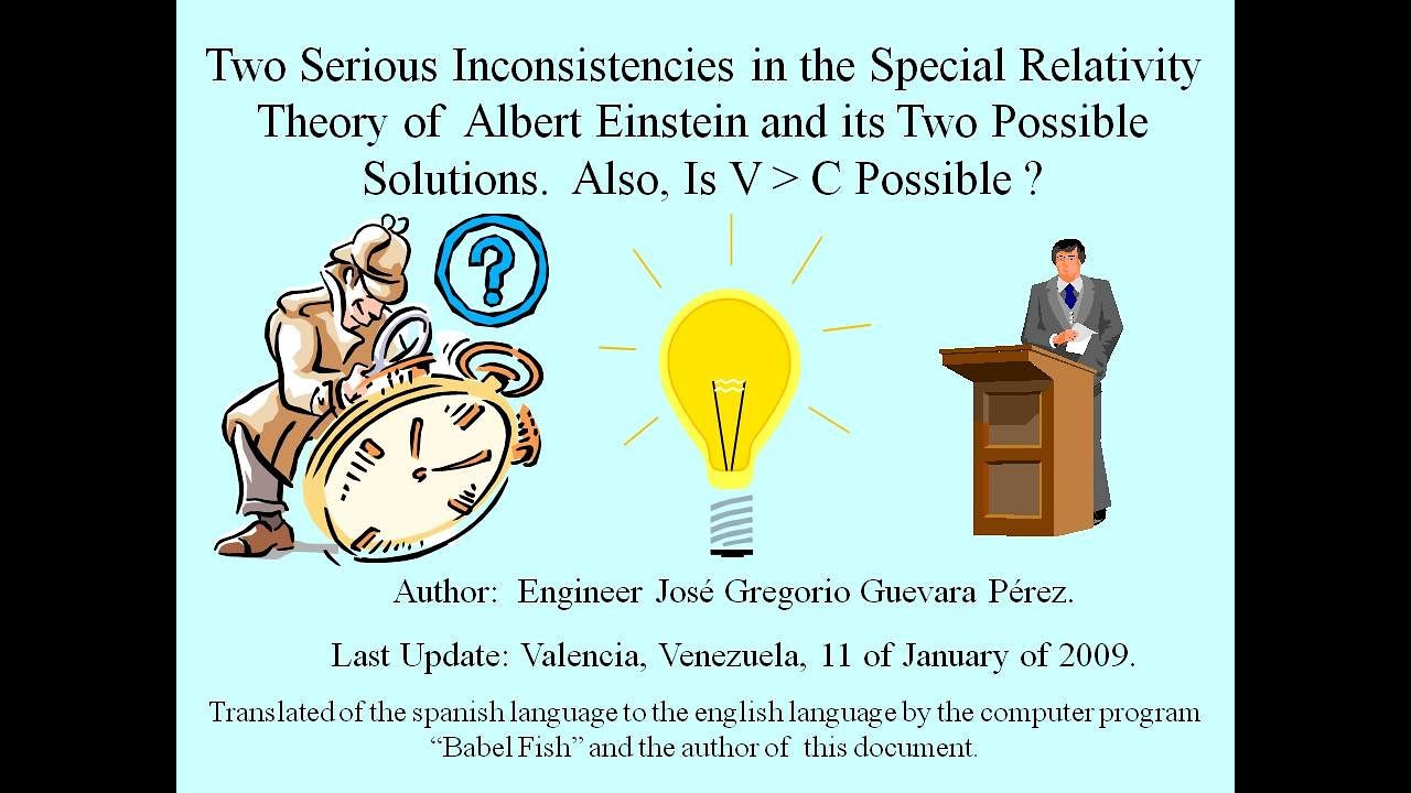 Two Possible Errors in the Special Relativity Theory of Einstein and ...